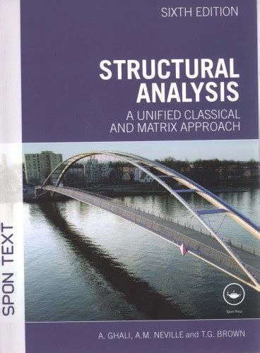 خرید و قیمت دانلود کتاب Structural Analysis A Unified Classical And Matrix Approach ویرایش 6 ترب