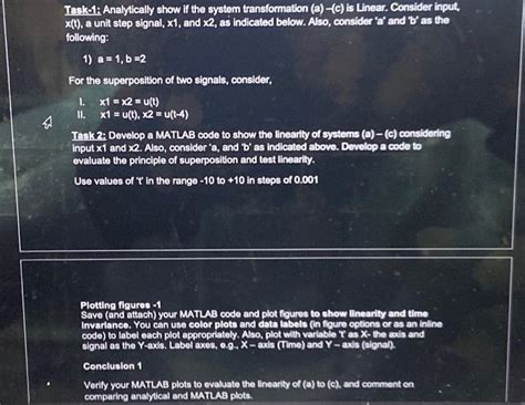 Solved System Properties Linearity And Time Invanance In