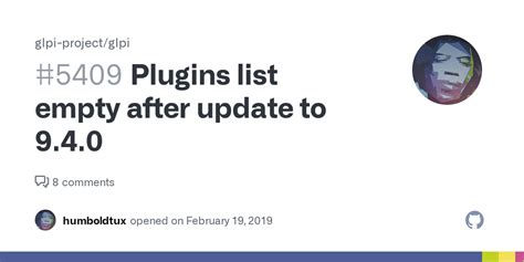 Plugins List Empty After Update To 940 · Issue 5409 · Glpi Project
