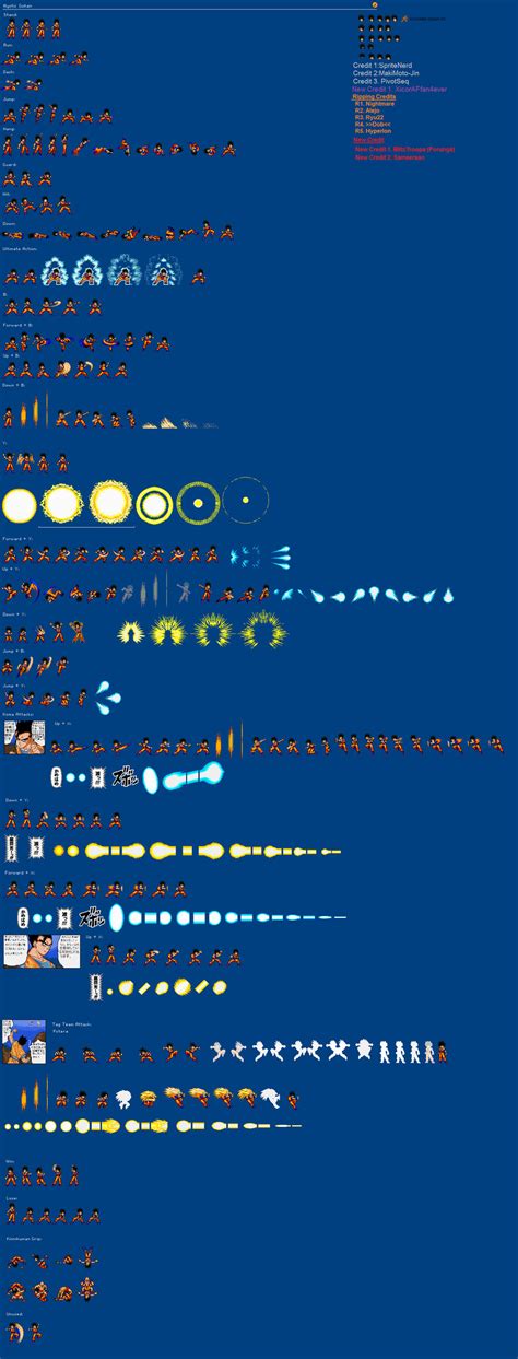 Jus Ultimate Gohan Full Sheet By Spritenerd1234 On Deviantart
