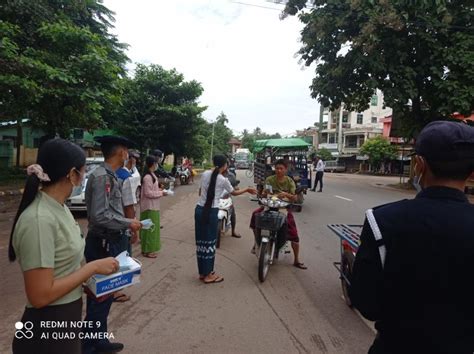 ကျိုက်ထိုမြို့နယ်တွင် ကိုဗစ် ၁၉ရောဂါကာကွယ်ထိန်းချုပ်နိုင်ရေး Mask