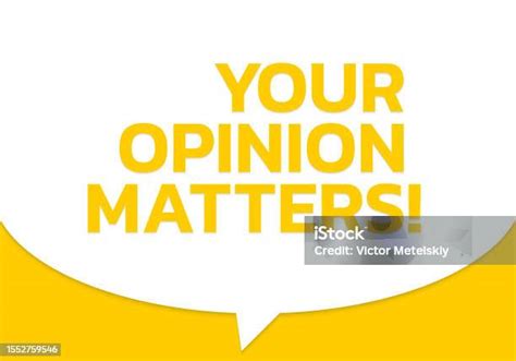 귀하의 의견은 말풍선 텍스트가 중요합니다 고객 피드백 설문조사 서명 배너 또는 메시지 벡터 그림입니다 아이디어에 대한 스톡 벡터 아트 및 기타 이미지 Istock