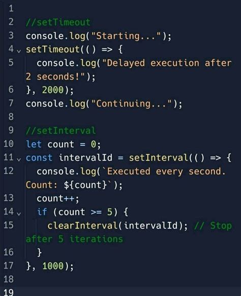 Muhammad Hassan On Linkedin Timing Events In Javascript Allow You To Schedule And Control The