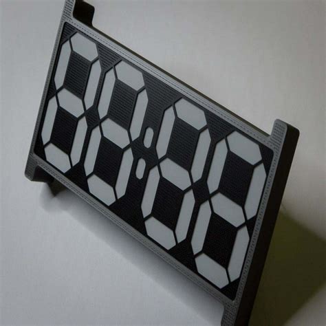Free Stl File Retro 7 Segment Clock Te Tiny Edition 🕰️・3d Print Design To Download・cults