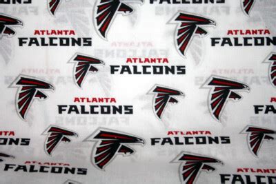 60 Inch Wide Atlanta Falcons Nfl 12 Yard 18x60 100 Cotton Fabric Ebay