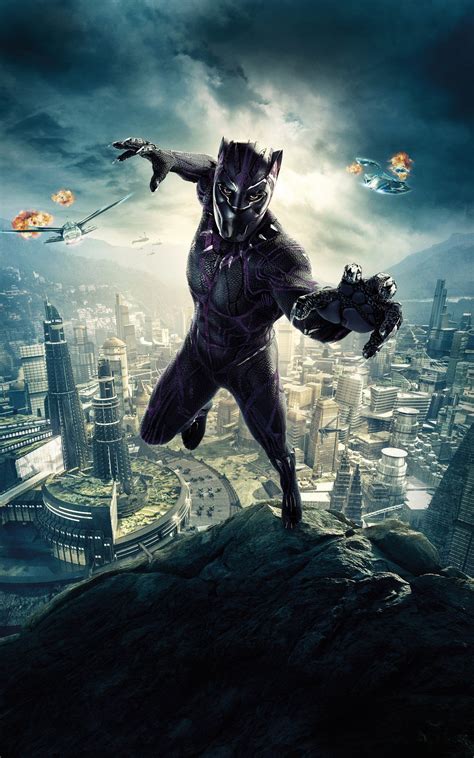 Coleção De Cartazes Do Mcu Sem Texto Black Panther Marvel Black