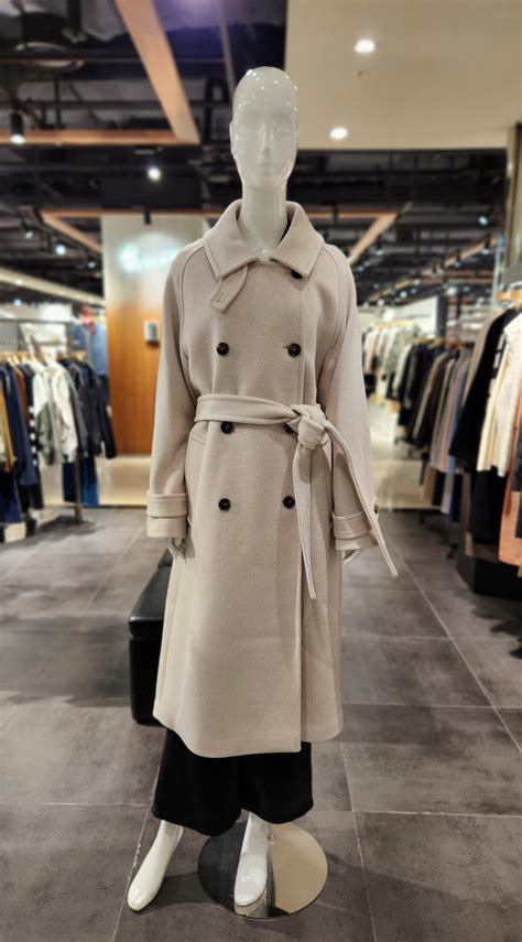 보브 보브vov 7153416003 ﻿ 캐시미어 울 더블 버튼 롱 코트 70 위시버킷