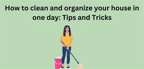 How To Clean And Organize Your House In One Day Cleanup Geek