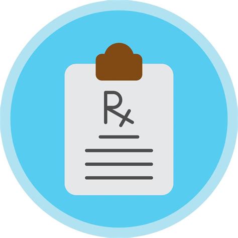 Prescription Vector Icon Design 20161532 Vector Art At Vecteezy