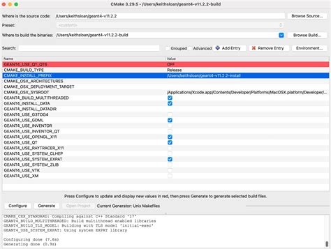 Building Geant4 With Cmake Gui And Qt6 Installed Getting Started Geant4 Forum