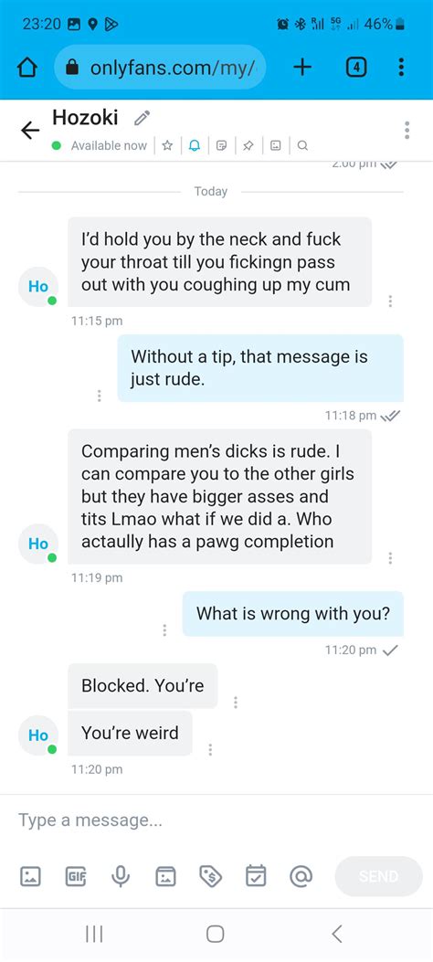 1 Month Subscribed 0 Spent Then This Message R SexWorkers