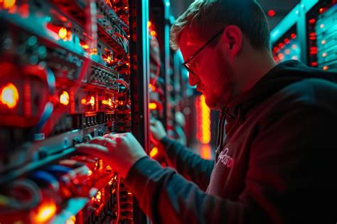 Premium Photo It Professional Configuring Firewall Rules On A