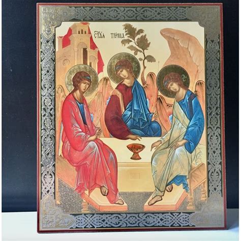 The Holy Trinity By Andrei Rublev Gold Foiled Icon Inspi Inspire