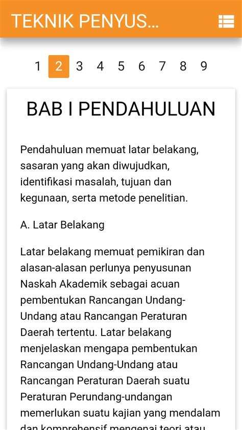 ดาวน์โหลด Teknik Penyusunan Naskah Akademik Regulasi Apk สำหรับ Android