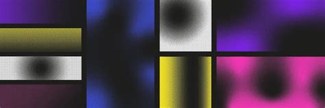 Premium Vector Halftone Retro Abstract Bitmap Colorful Banner Collection