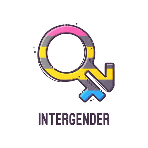 Premium Vector Gender Symbol Intergender Signs Of Sexual Orientation