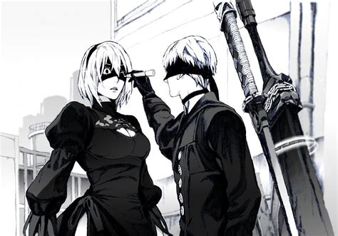 Nier Automata 9s 2b Nier Automata Pinterest Nier Automata Anime And Gaming