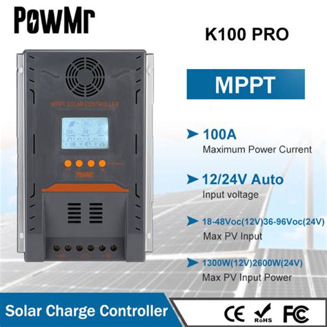 Powmr Mppt 100a Solar Controller Warranty Service Max Input 96v And