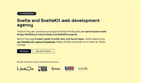 Okupter Svelte And Sveltekit Development Agency