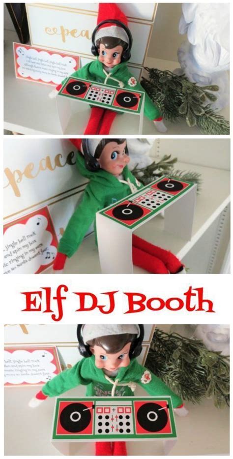 Printable Elf Dj Booth Elf On The Shelf Elf Awesome Elf On The
