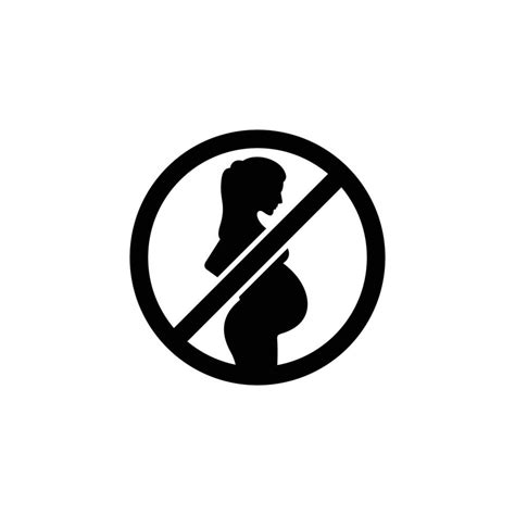 forbidden pregnant icon symbol vector 13345426 vector art at vecteezy