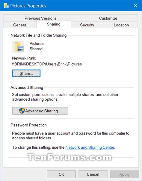 folder properties