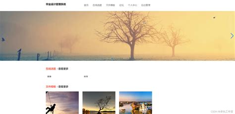 【计算机毕业设计】70毕业设计管理系统源码 Csdn博客