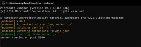 Nodejs Vuetify Project With Expressjs Backend Run In Mobile Network