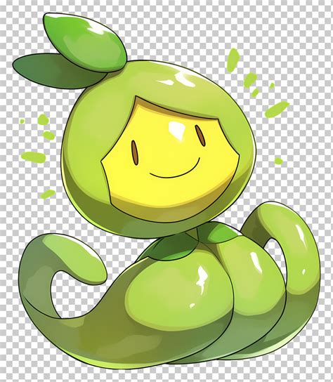 Budew Cute Green Creature With Leafy Wrap Png Clipart Adorable