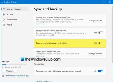 Stop Saving Screenshots To Onedrive Automatically In Windows 11
