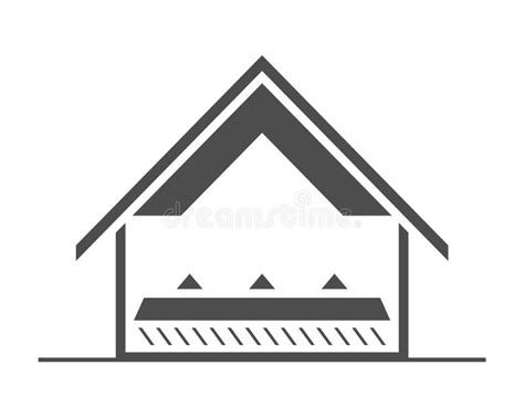 Floating Floor House Symbol Stock Vector Illustration Of Pouring Size 298422874