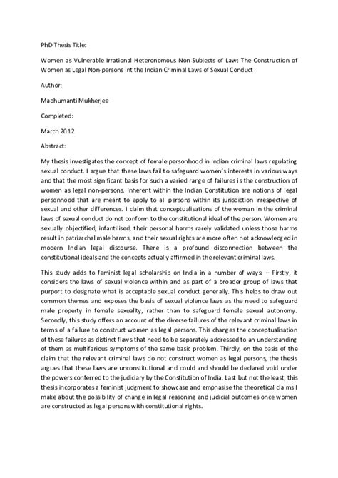 Doc Phd Thesis Abstract