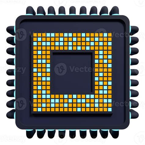 3d Artificial Intelligence Chip Concept Artificial Intelligence