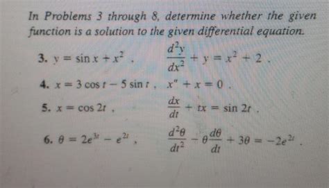 Solved In Problems Through Determine Whether The Given Chegg Com