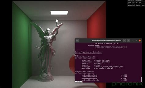 [phoronix] Initial Radeon Vs Geforce Vulkan Ray Tracing Performance On Linux Image Radeon