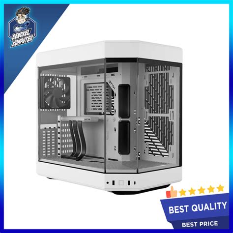 PC COMPONENTS CASING PC CASING PC HYTE Y60 SNOW WHITE MODERN AESTHETIC PUSAT PC RAKITAN