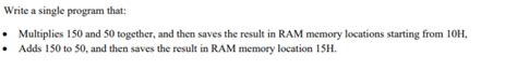 Solved For Pic18 Microcontroller Write An Assembly Program