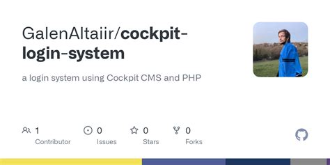 Github Galenaltaiircockpit Login System A Login System Using Cockpit Cms And Php