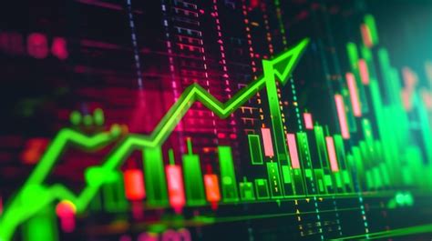 Premium Photo Digital Graphical Representation Of A Stock Market With Fluctuating Graphs