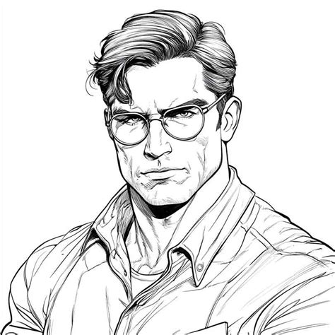 Desenhos GrÁtis De Clark Kent Para Imprimir E Colorirpintar