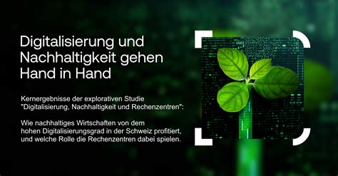 Studie Datacenters Digitalisierung Und Nachhaltigkeit