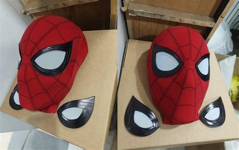 Face Shell For Insomniac Spiderman Cosplay R Cosplayhelp