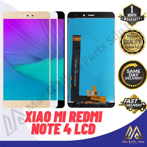 Original For Xiaomi Redmi Note 4 LCD FULLSET Dispaly Touch Screen Digitizer READY STOCK
