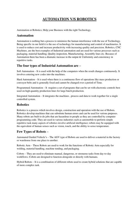 ppt automation vs robotics powerpoint presentation free download id 11637160