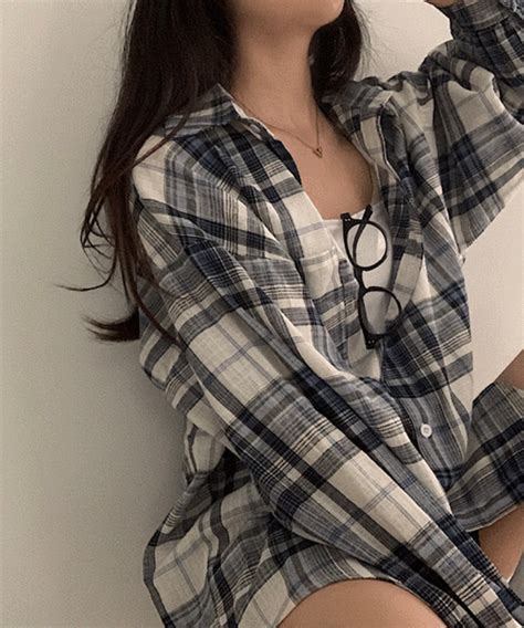 🚀당일[☀️살안타 ☔️장마] 썸머 체크 루즈 데일리 오버핏 셔츠 남방 에이블리