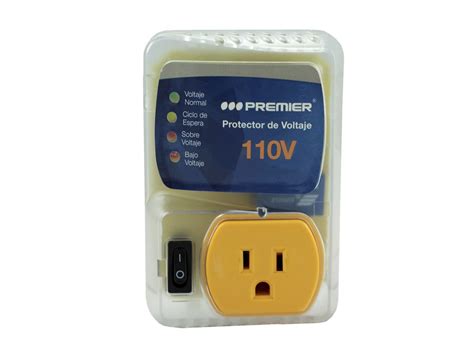 Protector De Voltaje Premier Acc 65 120v Amarillo Sanbel Muebles