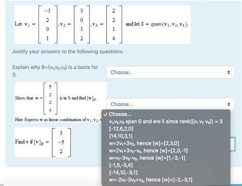 Solved 1 3 2 2 0 2 Let Vi V3 And Let S Span V1