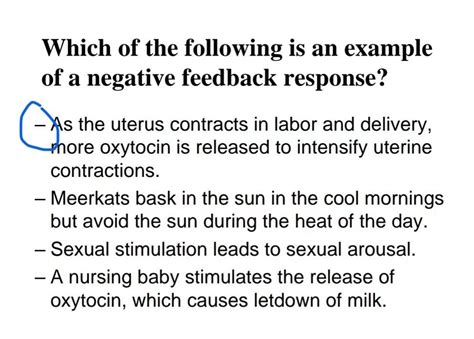 Solved Which Of The Following Is An Example Of A Negative Chegg Com