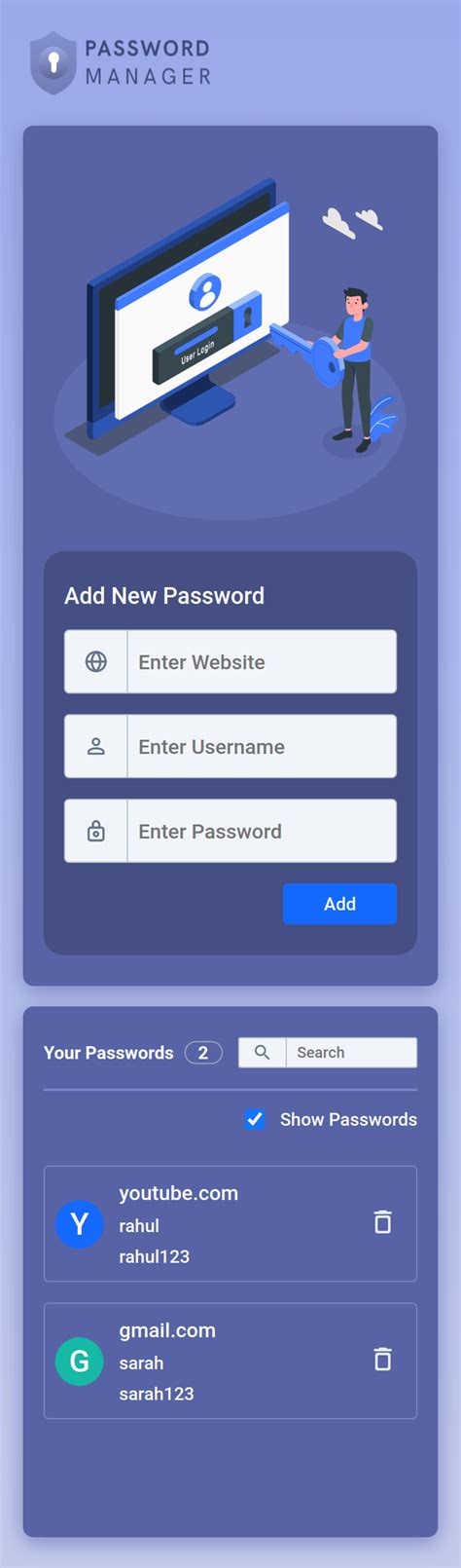 Github Kumarnadhprojectspasswordmanagerassignmentreactjs