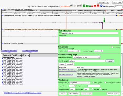 Clustering CAGE Along Predefined Regions ZENBU Documentation Wiki